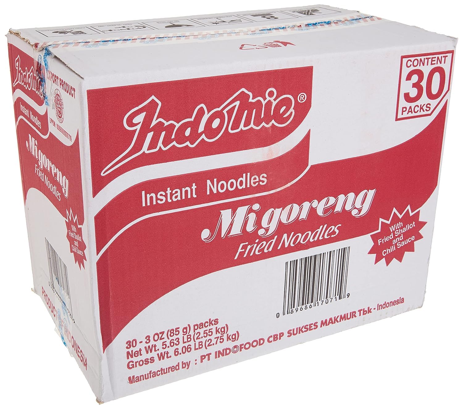 Indomie Mi Goreng Instant Stir Fry Noodles, 5 Packs